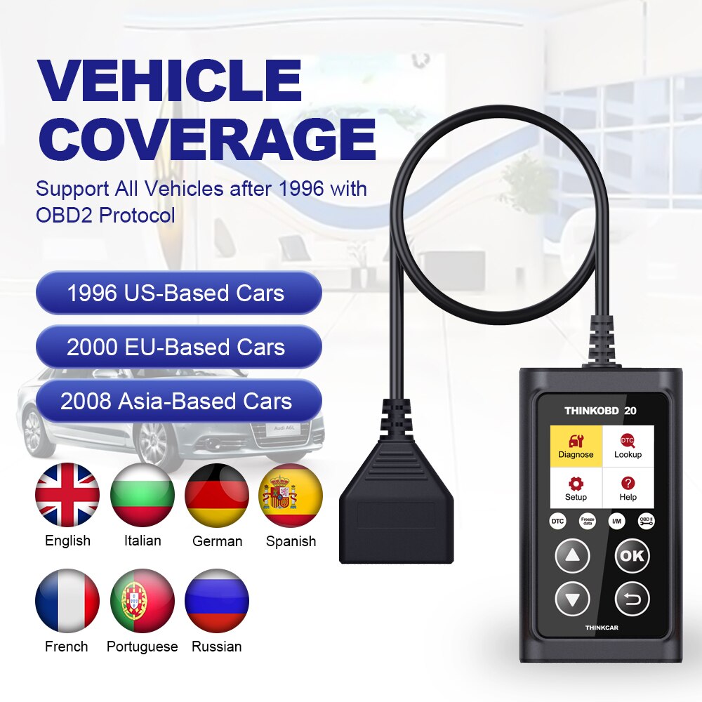 THINKCAR THINKOBD 20 Auto OBD2 Code Reader Check Engine Light Car ...