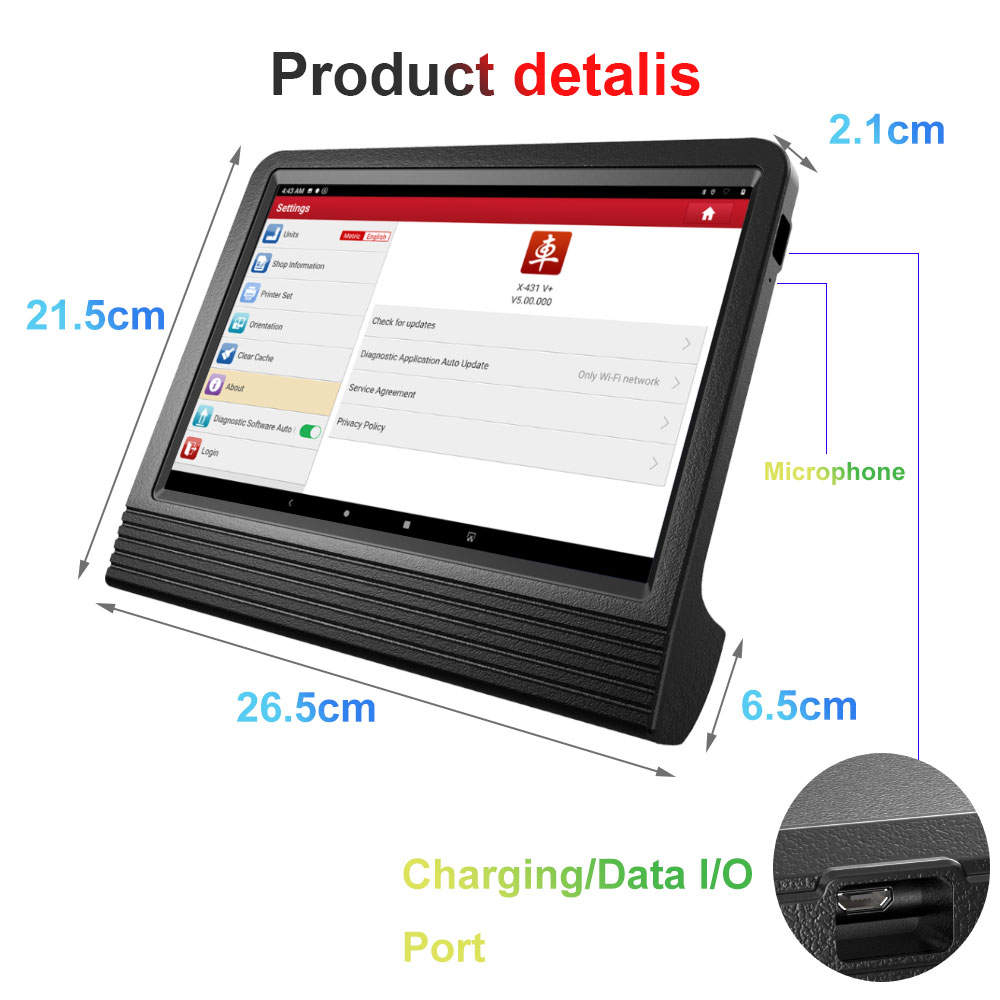 Launch X431 V+ Diagnostic Tool Full System Bi-Directional Scanner plus ...