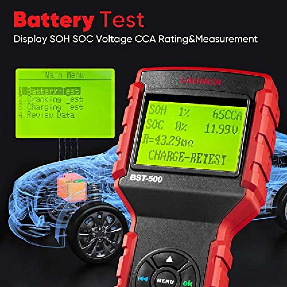 LAUNCH BST-500 Cranking and Charging System Test 12V 24V Load Tester ...