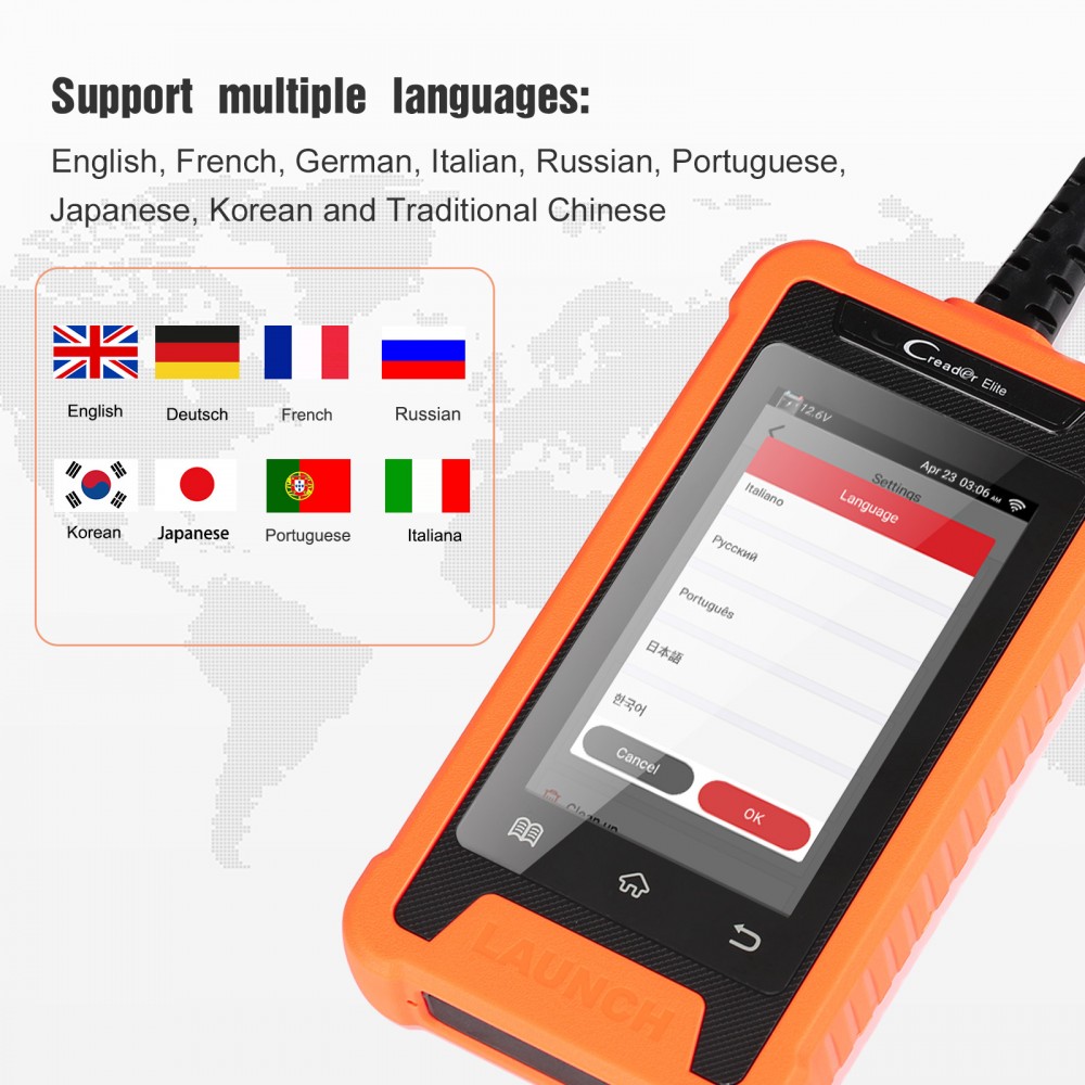 Launch Creader Elite For BENZ Full-system Diagnosis Tool OBDII Scanner