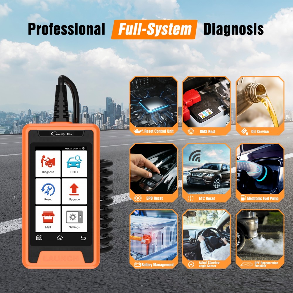 Launch Creader Elite For BMW Diagnostic Scan Tool with Full OBD Functions