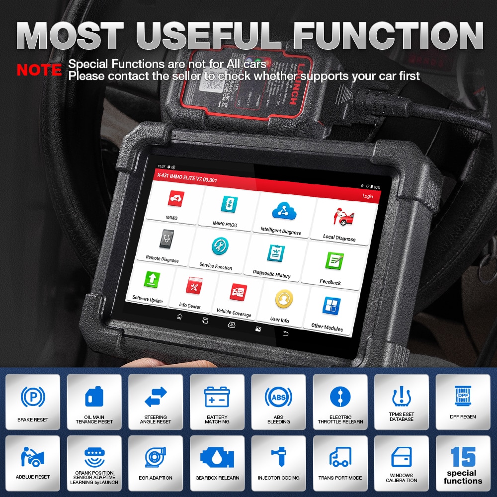 LAUNCH X431 IMMO Elite Car Key Programming Tools OBD OBD2 Full System ... LAUNCH X431 IMMO Elite Car Key Programming Tools OBD OBD2 Full System ...