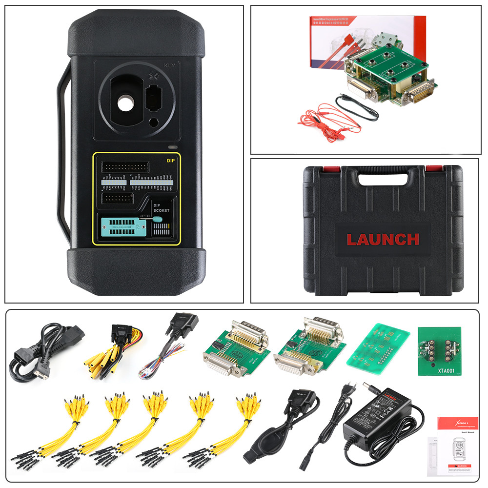 Launch GIII X-Prog 3 Advanced Immobilizer & Key Programmer Plus MCU3 Adapter Work on Mercedes ...