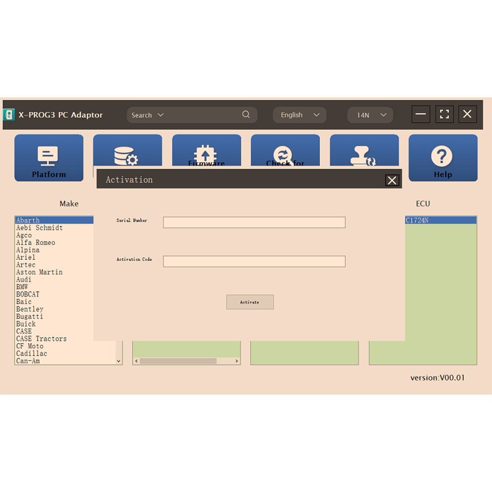 Launch X431 IMMO Programmer X-PROG3 PC Adaptor XProg3 ECU Programmer