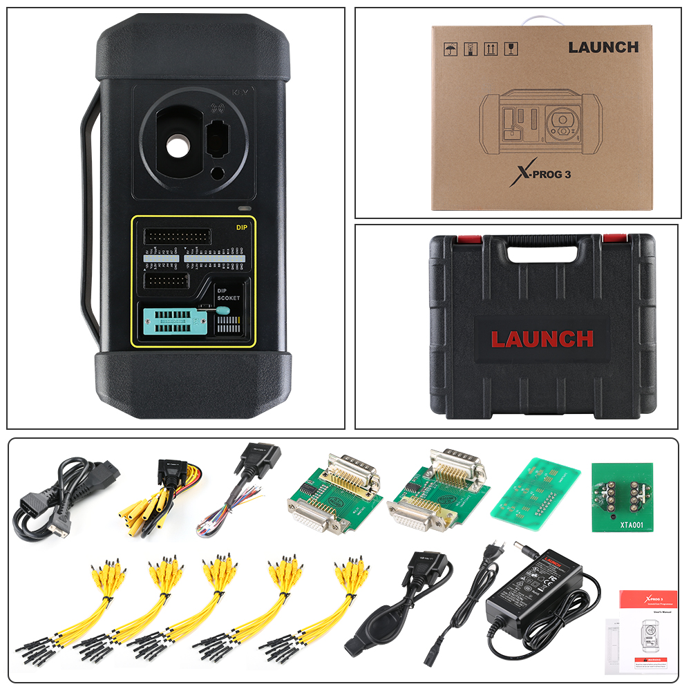 Launch X431 PAD VII Elite Scanner With X431 XPROG3 Key Programmer and IMMO Programmer MCU3 Kit