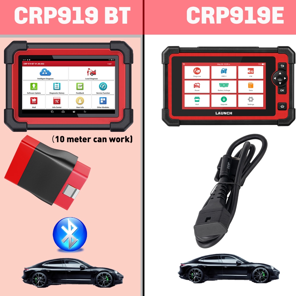 LAUNCH X431 CRP919E BT Code Reader CANFD DIOP ALL System Diagnostic ...