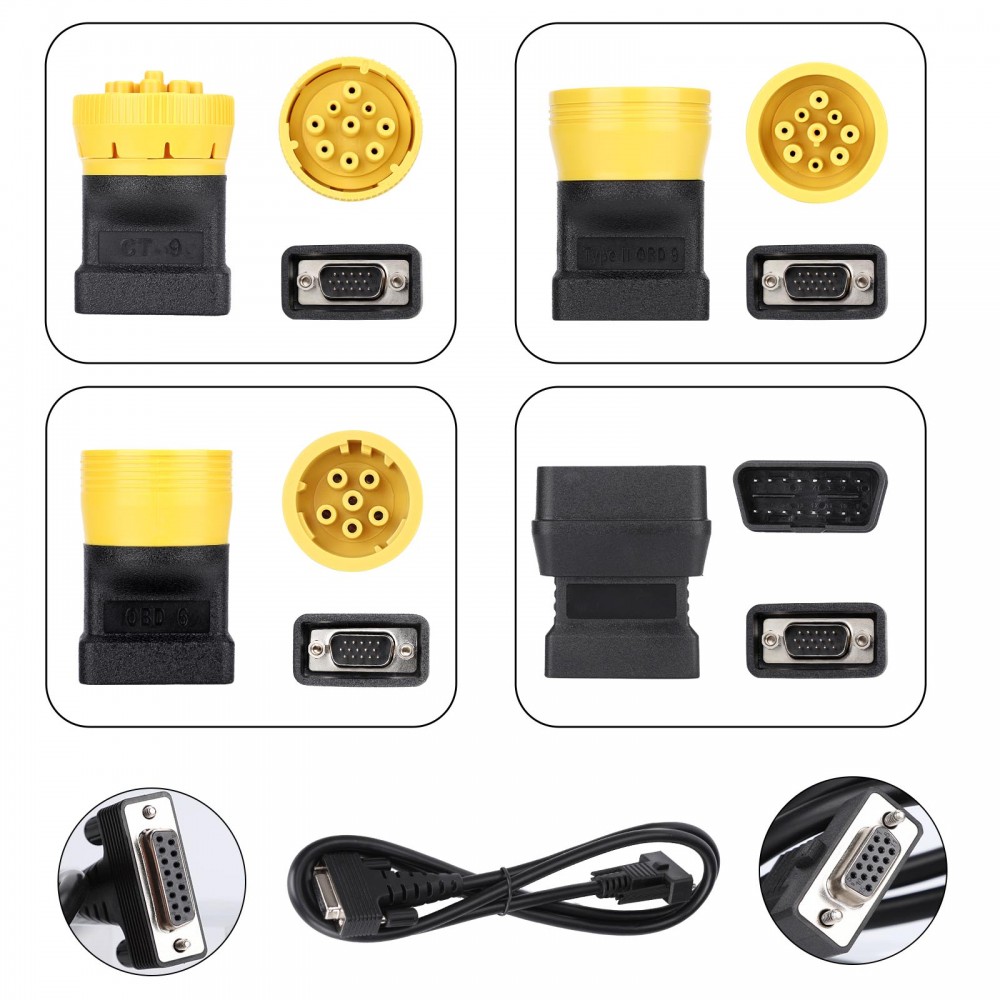 2025 LAUNCH CRP129 HD Elite Heavy Duty Scanner Full System Diesel Truck ...