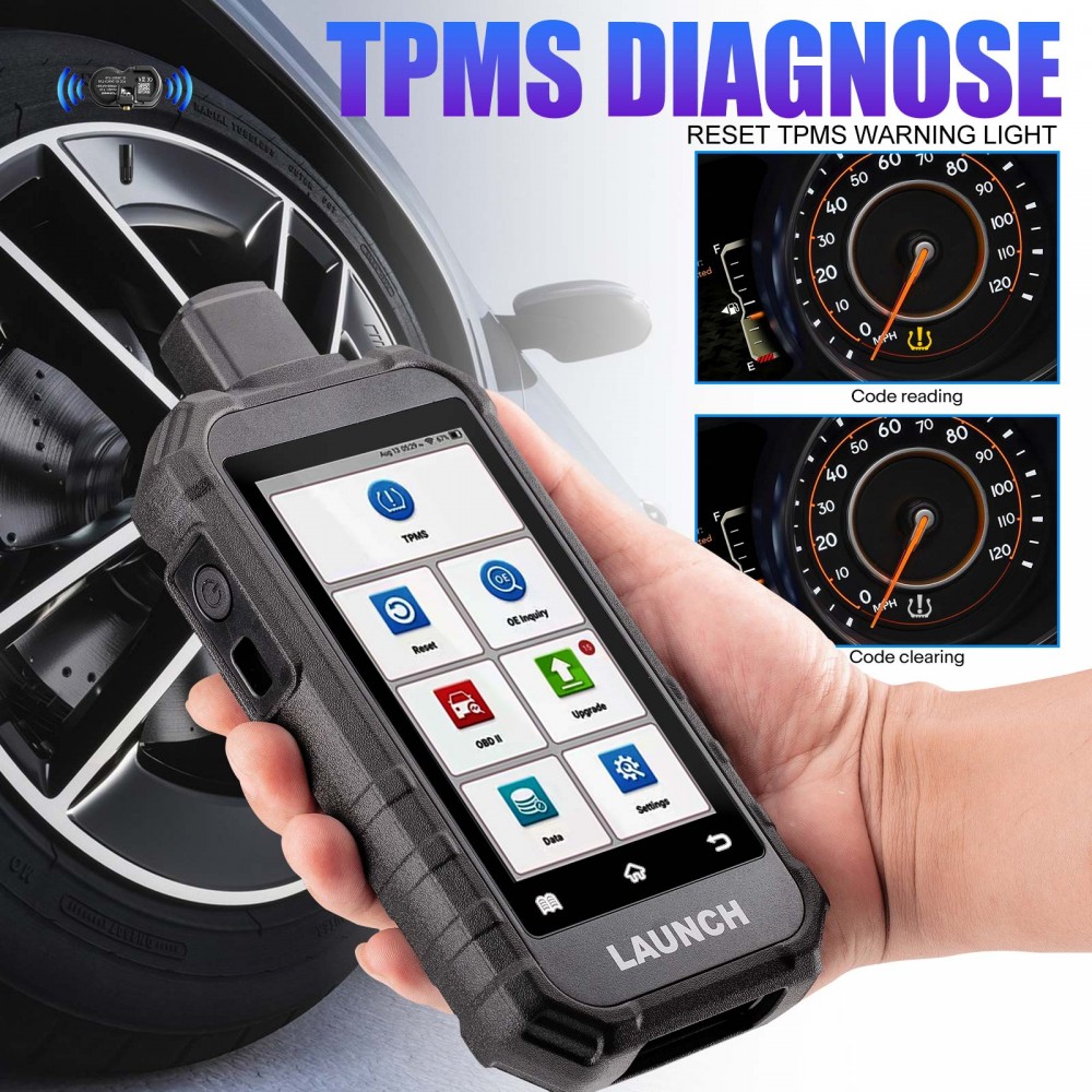 Launch Creader TPMS 5011 V2 TPMS Activation and Diagnostic Tool WIFI ...