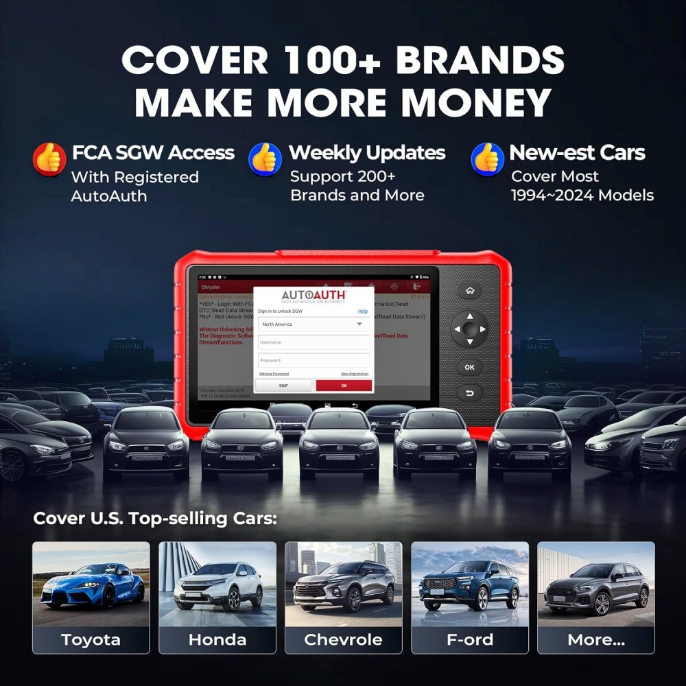 2025 LAUNCH X431 CRP919X Lite Bidirectional Scan Tool All System OBD2 ...